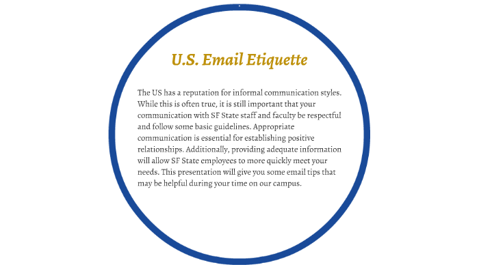 Email communication at SF State by SF State Exchange on Prezi