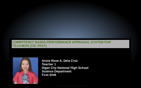 COMPETENCY BASED-PERFORMANCE APPRAISAL SYSTEM FOR TEACHERS ( by aying ...