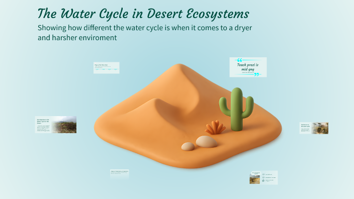 The Water Cycle in Desert Ecosystems by Ethan Alder on Prezi