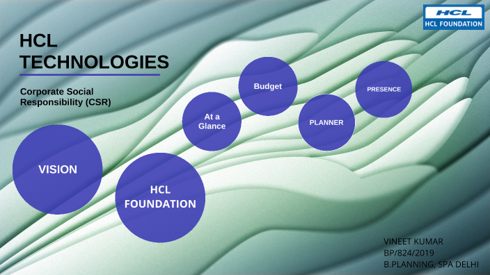 HCL CSR by VINEET KUMAR on Prezi
