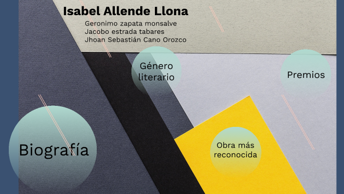Isabel Allende Llona by Geronimo Zapata monsalve on Prezi