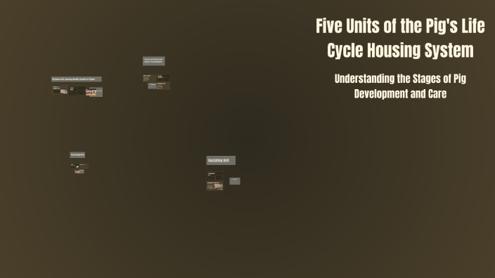 Five Units of the Pig's Life Cycle Housing System by Miraneil Maurin ...