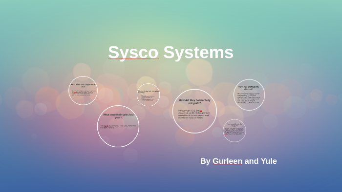 Sysco System by gurleen singh on Prezi