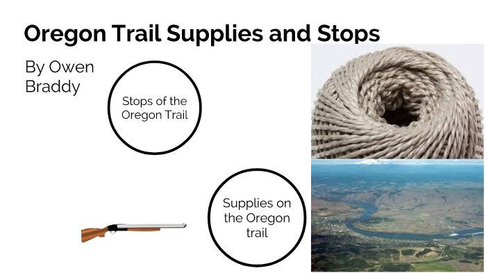 Oregon Trail Supplies and Stops by Owen Braddy on Prezi