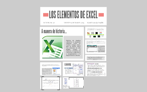 LOS ELEMENTOS DE EXCEL by Mariel Guzman Trujillo on Prezi