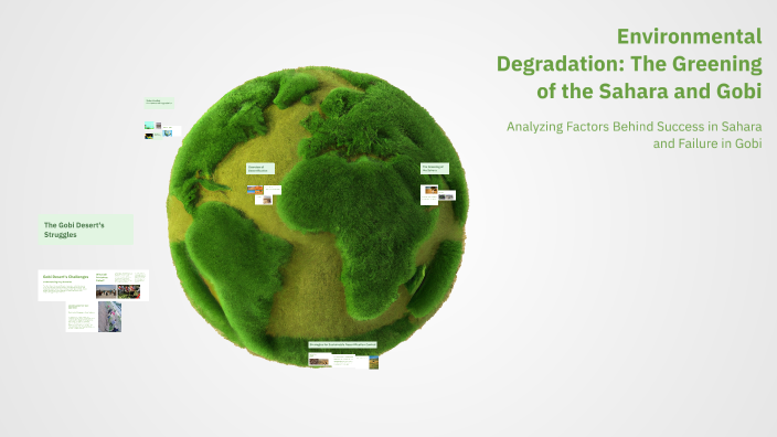 Environmental Degradation: The Greening of the Sahara and Gobi by ARjun ...