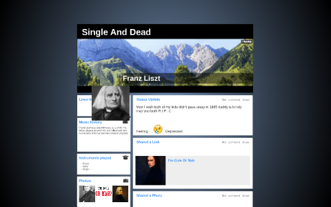 Franz Liszt by shaniyah Brown on Prezi