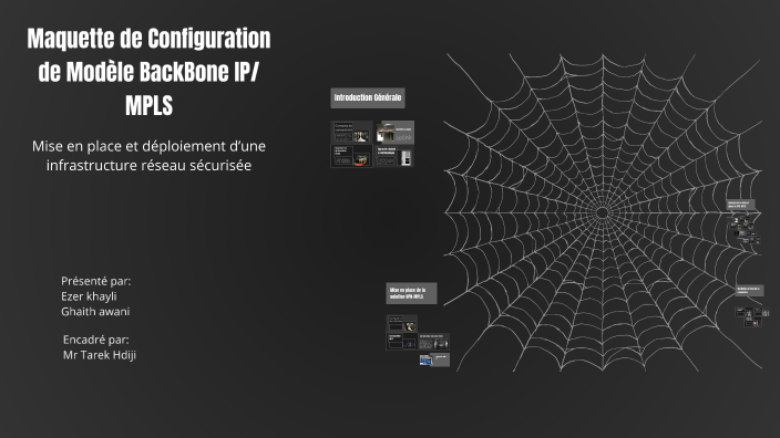 Maquette de Configuration de Modèle BackBone IP/MPLS by ghaith awani on ...