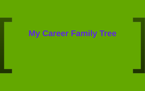 My Career Family Tree by Victoria Kimball on Prezi