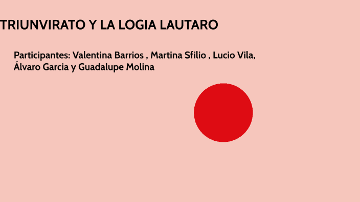 TRIUNVIRATO Y LA LOGIA LAUTARO by guadalupe molina on Prezi