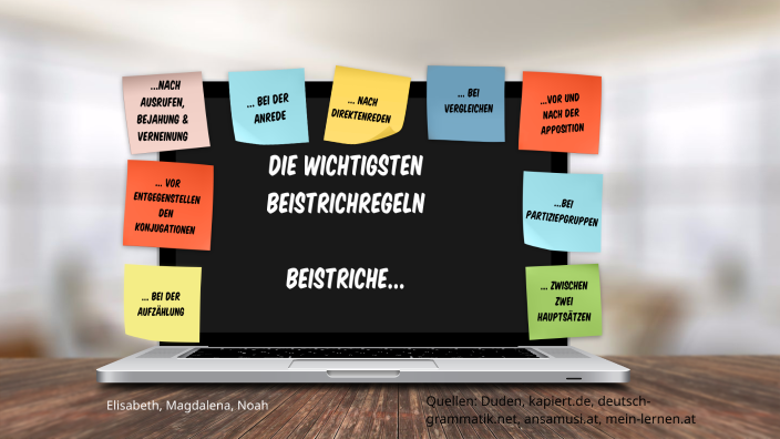 Die wichtigsten Beistrichregeln by Lilly Huttar on Prezi