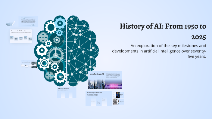 History of AI: From 1950 to 2025 by Satish Upadhyay on Prezi