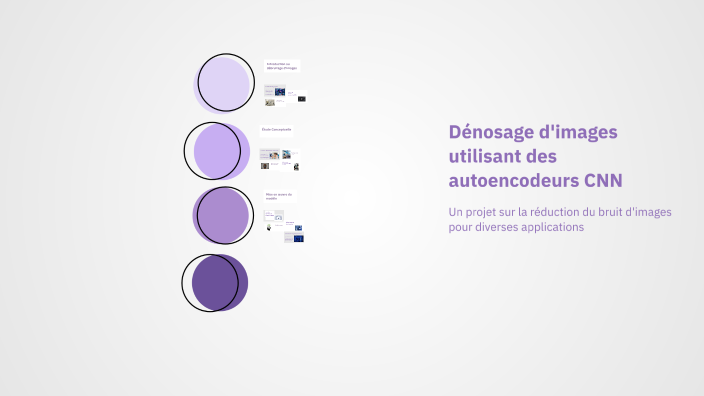 Dénosage d'images utilisant des autoencodeurs CNN by Imen Aouachri on Prezi