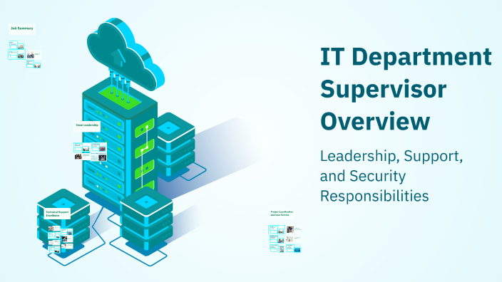 IT Department Supervisor Overview by Eng. H ALRefaee on Prezi