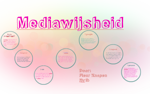 Mediawijsheid by Fleur Knapen on Prezi