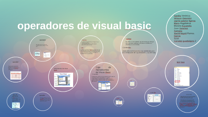 operadores de visual basic by sandra verónica velasco gonzalez on Prezi