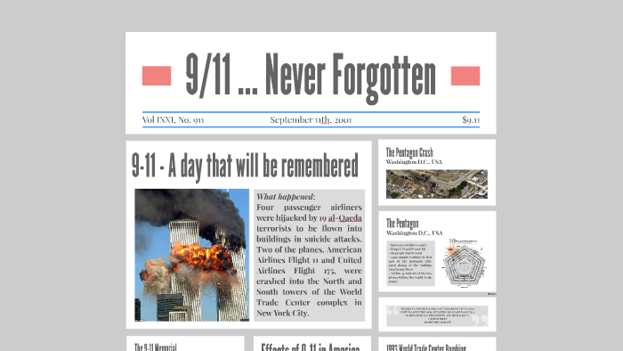 US History Final Project 9/11 by Jordan Henry on Prezi