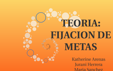 TEORIA: FIJACION DE METAS by ktik Valencia