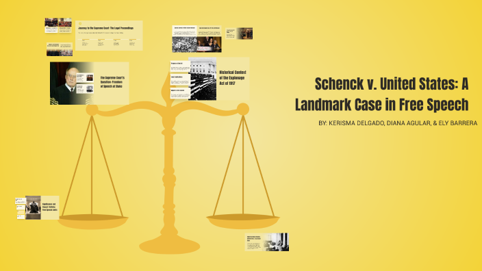 Schenck v. United States: A Landmark Case in Free Speech by Kerisma D ...
