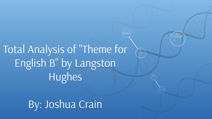 Total Analysis of "Theme for English B" by Langston Hughes by Joshua ...