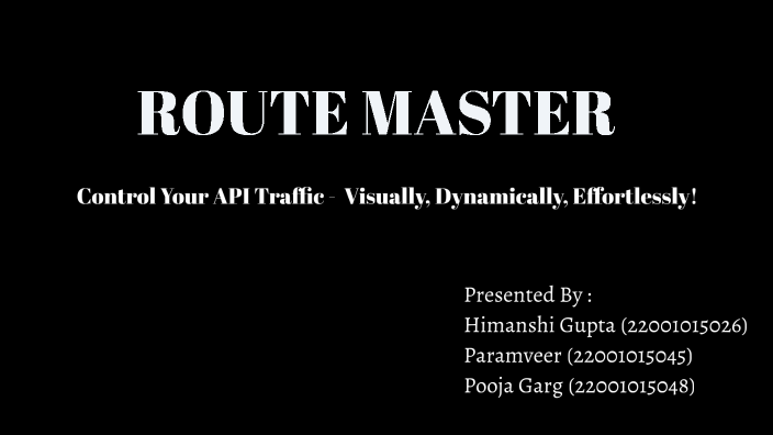 Dynamic API Router by Sumit on Prezi
