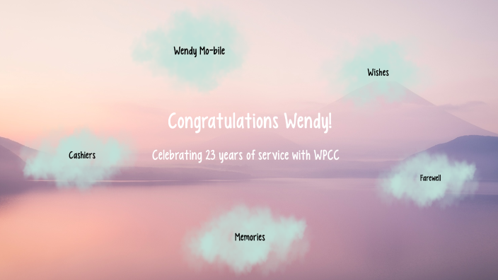 Congratulations Wendy! by Amanda Smith on Prezi
