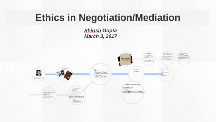 Ethics in Negotiation by Shirish Gupta on Prezi
