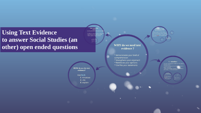 Using Text Evidence in Social Studies by Sharon McMullen on Prezi