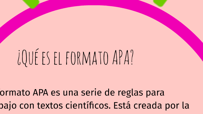 ¿Qué es el formato APA? by Valeria Castillo on Prezi