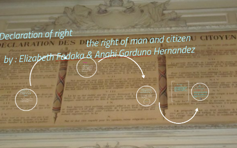 Declaration of right the right of man and citizen by Elizabeth Fadaka ...