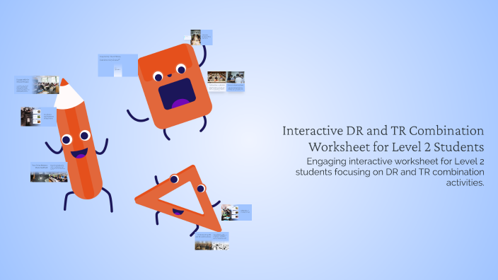 Interactive DR and TR Combination Worksheet for Level 2 Students by Jai ...