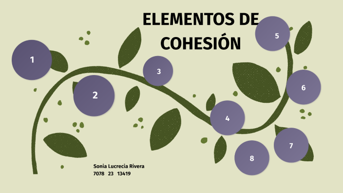 ELEMENTOS DE COHESIÓN by SONIA LUCRECIA RIVERA on Prezi
