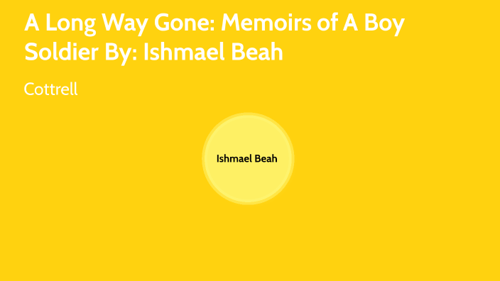 A Long Way Gone: Memoirs of A Boy Soldier By: Ishmael Beah by Chandler ...