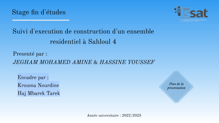 présentation PFE by Hassine Youssef