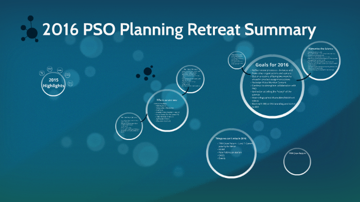 2016 PSO Planning Retreat Summary by Rachel Hobson on Prezi