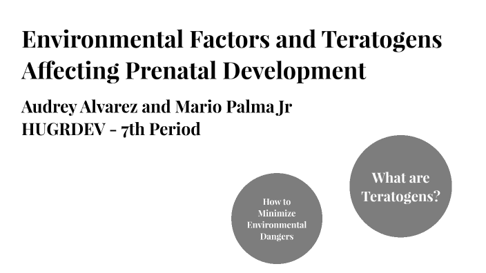 Environmental Factors Affecting Prenatal Development by Mario Palma Jr ...