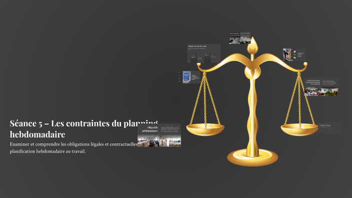 Séance 5 – Les contraintes du planning hebdomadaire by valentin david ...