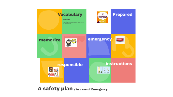 Vocabulary - A safety plan by Khouloud Kassem on Prezi