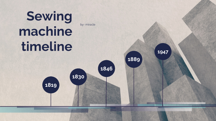 Timeline of the sewing machine by Miracle Thornton on Prezi