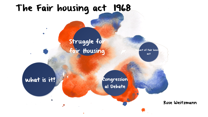 The Fair housing act 1968 by Rose weitzmann on Prezi