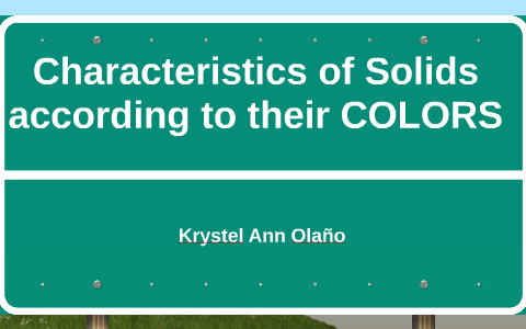 Characteristics of Solids according to thier shapes by on Prezi