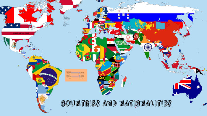 Complete the sentences with a country or a nationality. by Taissir A. H ...