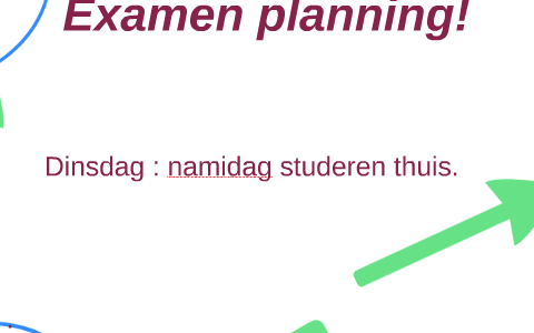 Examen planning! by Laura Falzone on Prezi