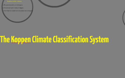 The Koppen Climate Classification System by Justine Fiegler on Prezi