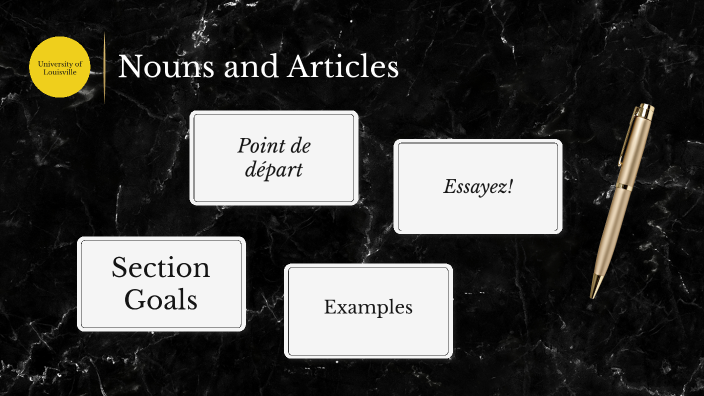 Leçon 1A.1: Nouns and Articles by Jason Wade on Prezi