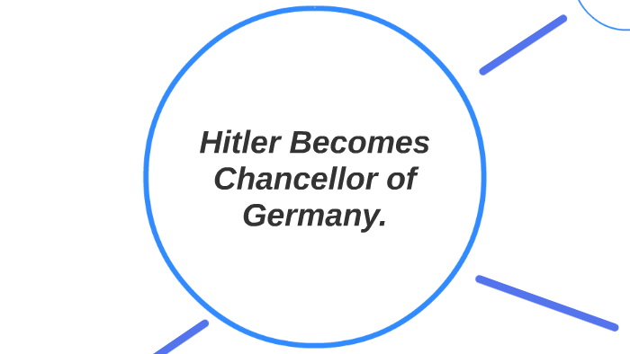 Hitler becomes chancellor of Germany. by on Prezi