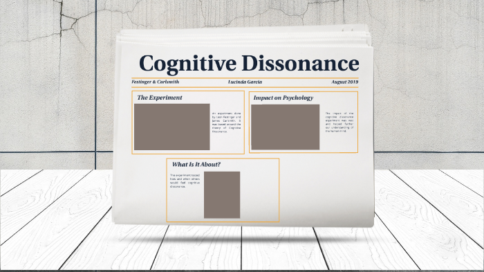 Cognitive Dissonance Experiment by Lucinda Garcia on Prezi