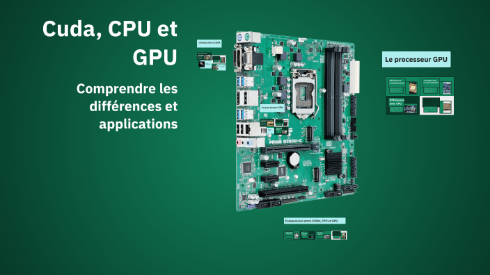 Cuda, CPU et GPU by عزيزة الفقير on Prezi