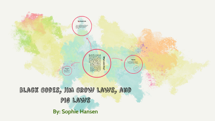 Black Codes, Jim Crow, and Pig Laws by Sophie Hansen on Prezi