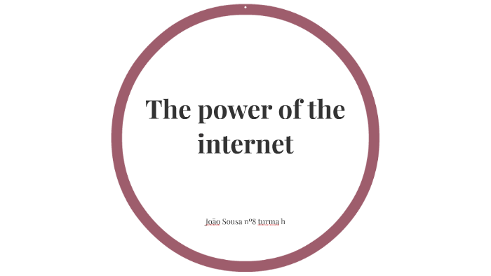 The power of the internet by on Prezi